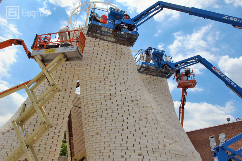Sneak Peek at the Hy-Fi Mushroom Towers Rising at MoMA PS1 | 6sqft