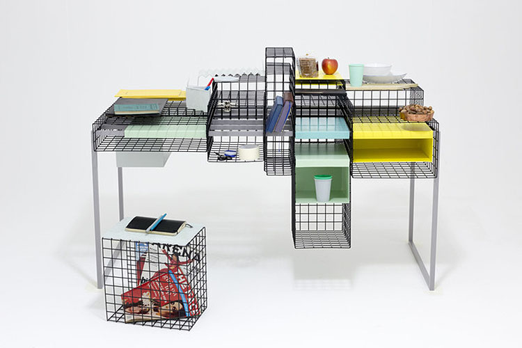 Grid System: Ying Chang's Customizable Mesh Desk Adapts to Your Busy ...