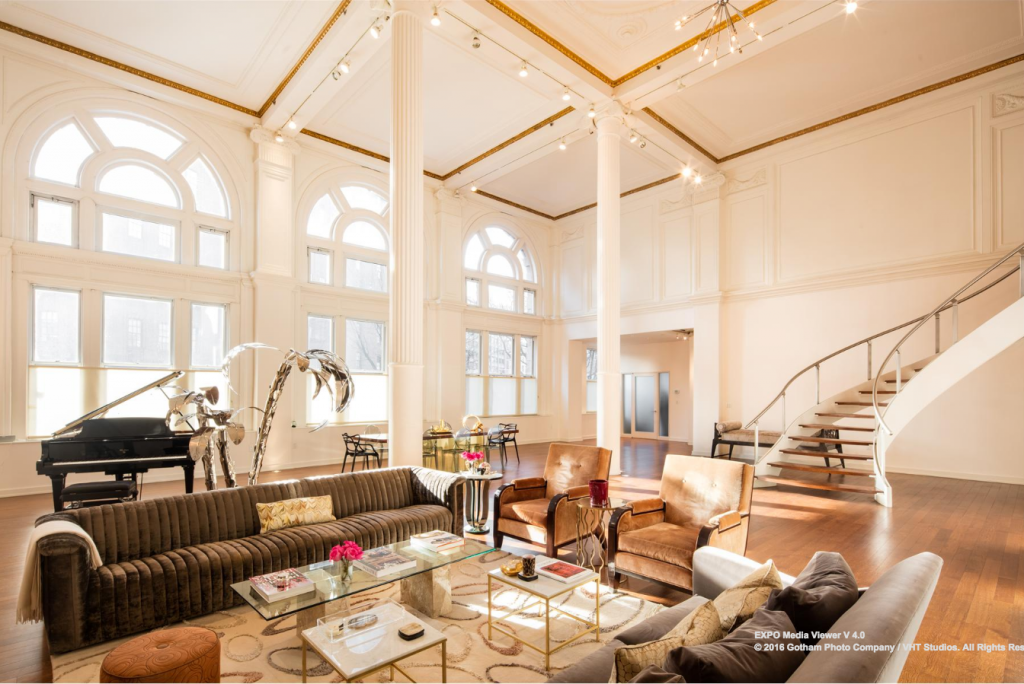 Tribeca Triplex With Original Keith Haring Mural Returns for $13M | 6sqft