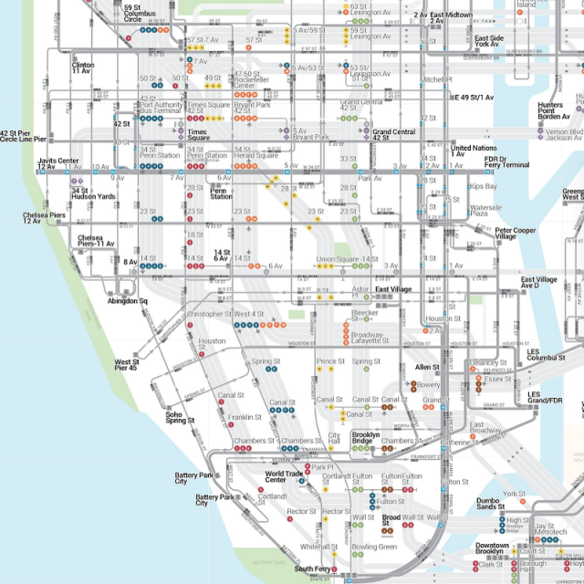 Mapping Subways, Buses, and Free Transfers in One Place | 6sqft