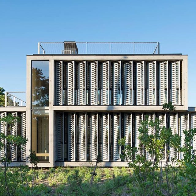 Bates Masi's passive Hamptons house boasts a twisted canvas facade | 6sqft