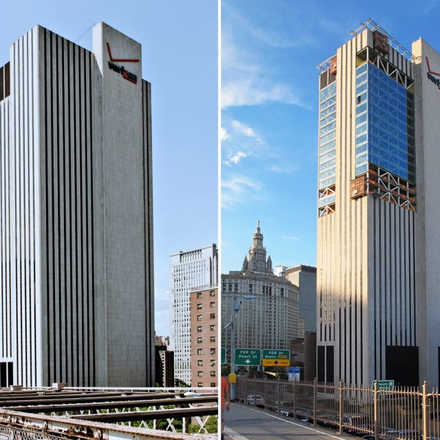 Skyline blights: New York's ugliest building finally gets its glassy ...