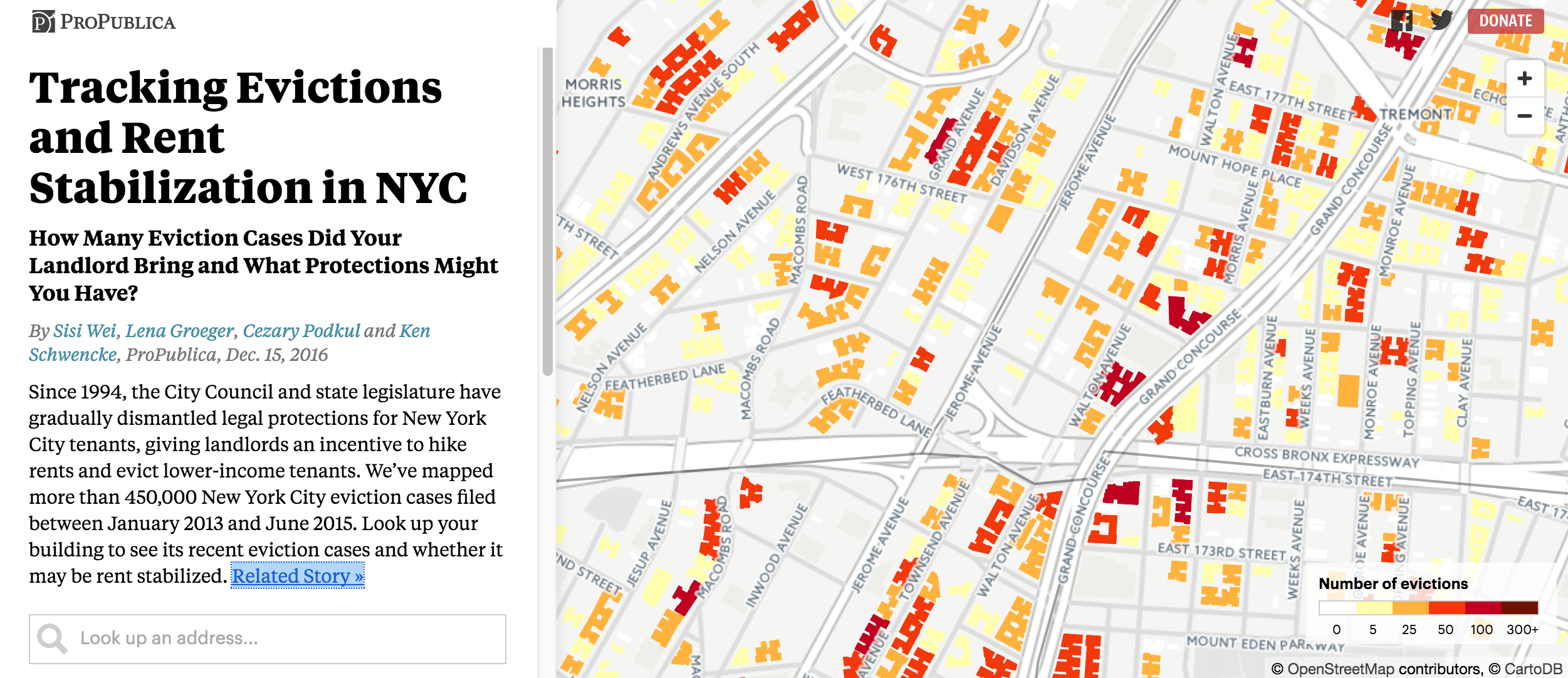 Map highlights the correlation between evictions and rent stabilization ...