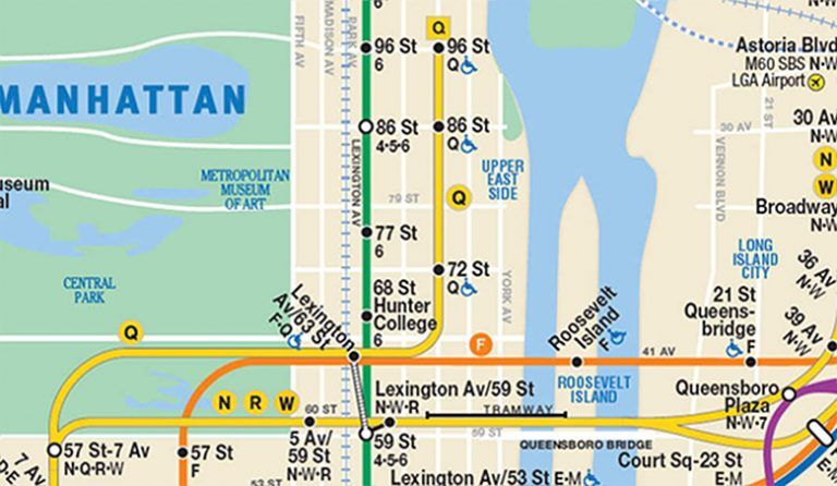 This graphic color codes major transit lines in North America | 6sqft