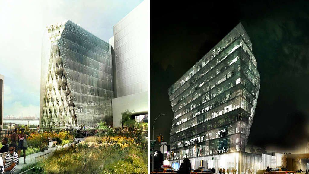 Jeanne Gang's 'Solar Carve Tower' begins its rise on the High Line | 6sqft