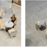 Transformable Ollie chair unfurls with the pull of a string | 6sqft