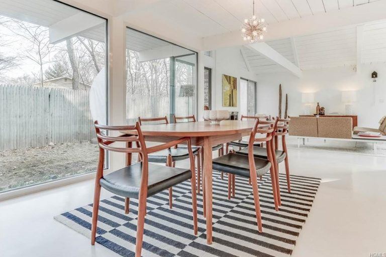 Rare East Coast Eichler home asking $490K shows off its unique modern ...