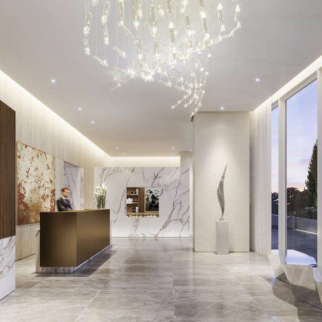 First look at the interiors of Waterline Square's trio of towers | 6sqft