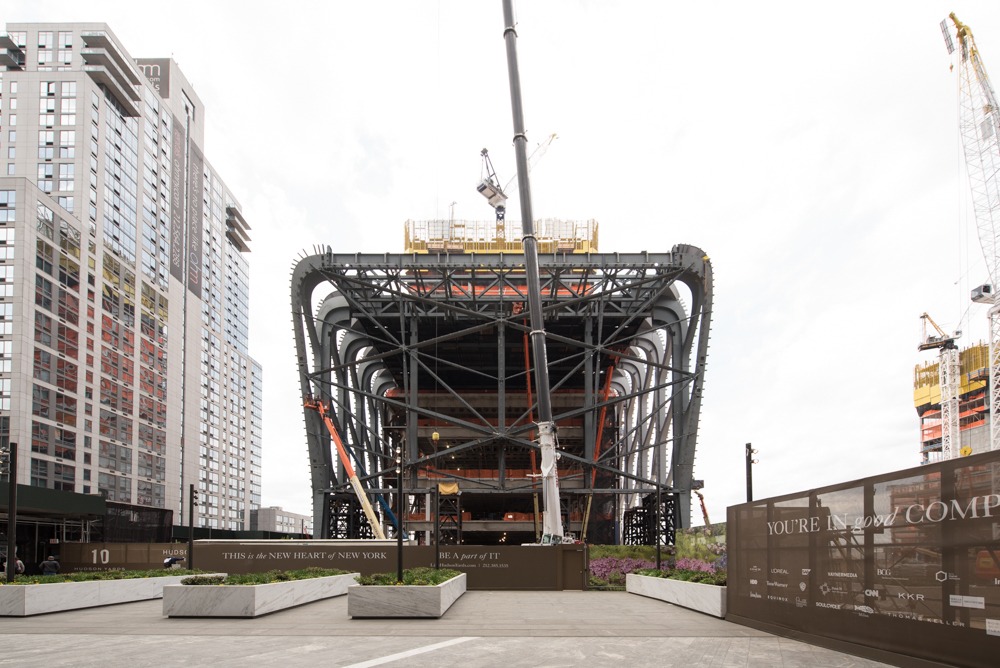 Hudson Yards' art center The Shed wraps up steel construction on its ...