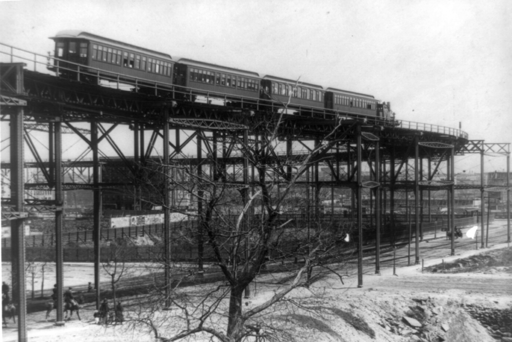 NYC's first elevated train and the nation's first streetcar began in ...