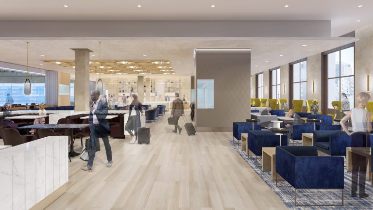 First look at Amtrak's new amenity space in revamped Moynihan Train ...