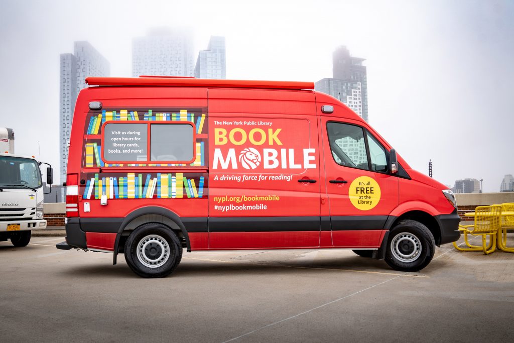 NYPL officially rolls out new bookmobile in time for summer | 6sqft