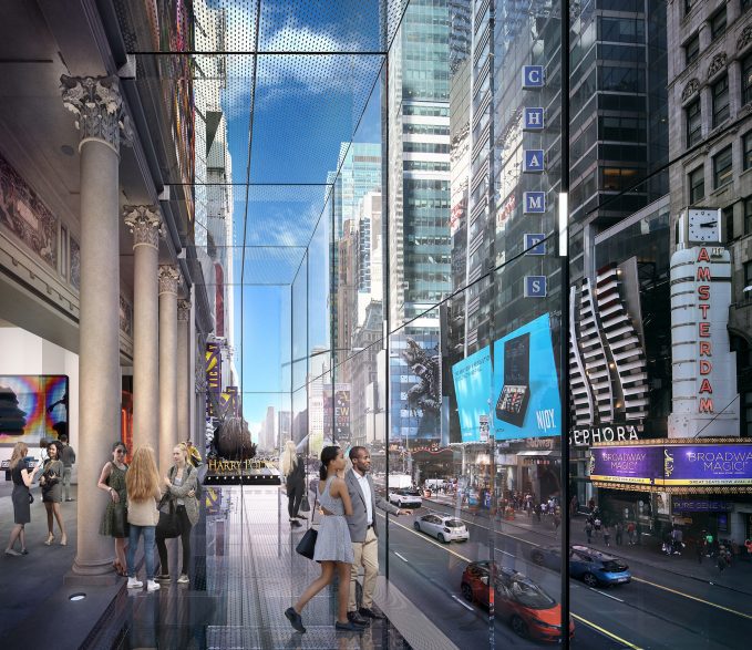 See more renderings of historic Times Square Theater's $100M overhaul ...