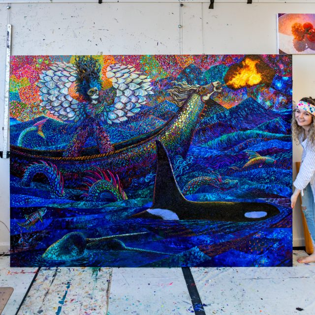 My 1,200sqft: Finger painting pioneer Iris Scott shows off her bright ...