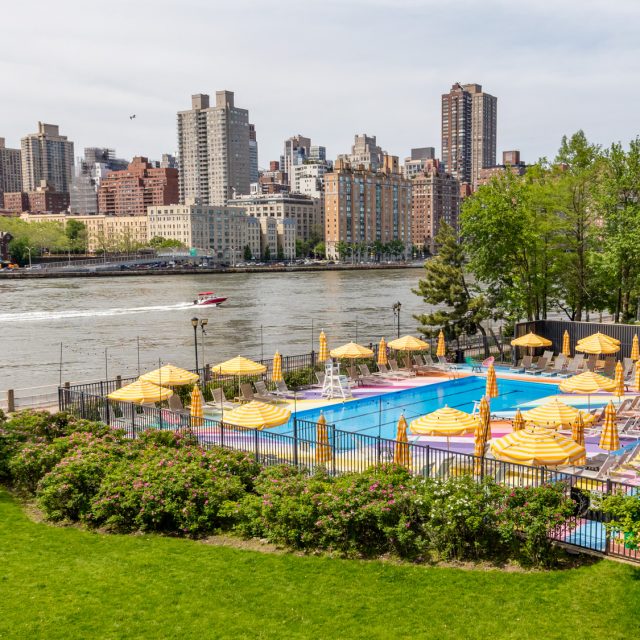 Roosevelt Island's Manhattan Park pool transforms into a technicolor ...