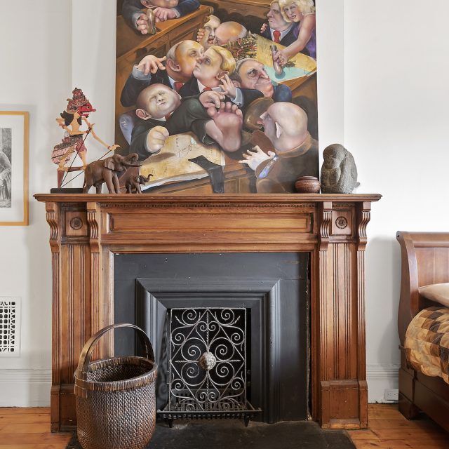 Six fireplaces, stunning woodwork, and a steam room at this historic ...