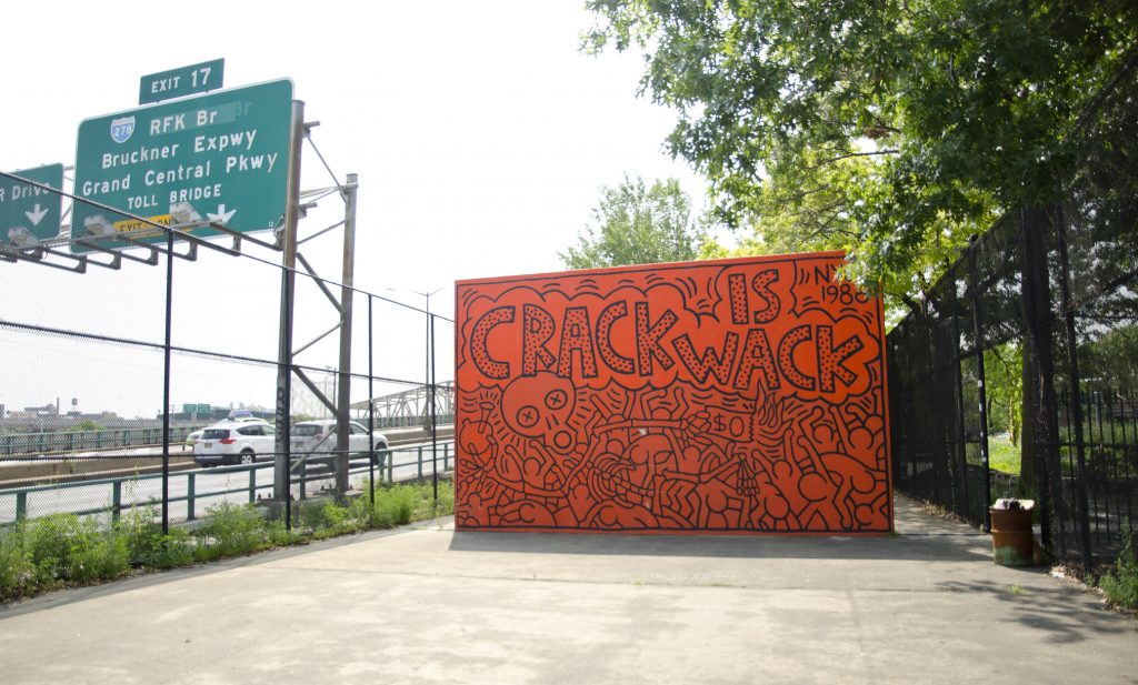 Keith Haring's iconic 'Crack is Wack' mural in East Harlem is getting ...