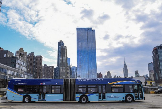 14th Street busway gets city's first all-electric bus fleet as ridership soars | 6sqft