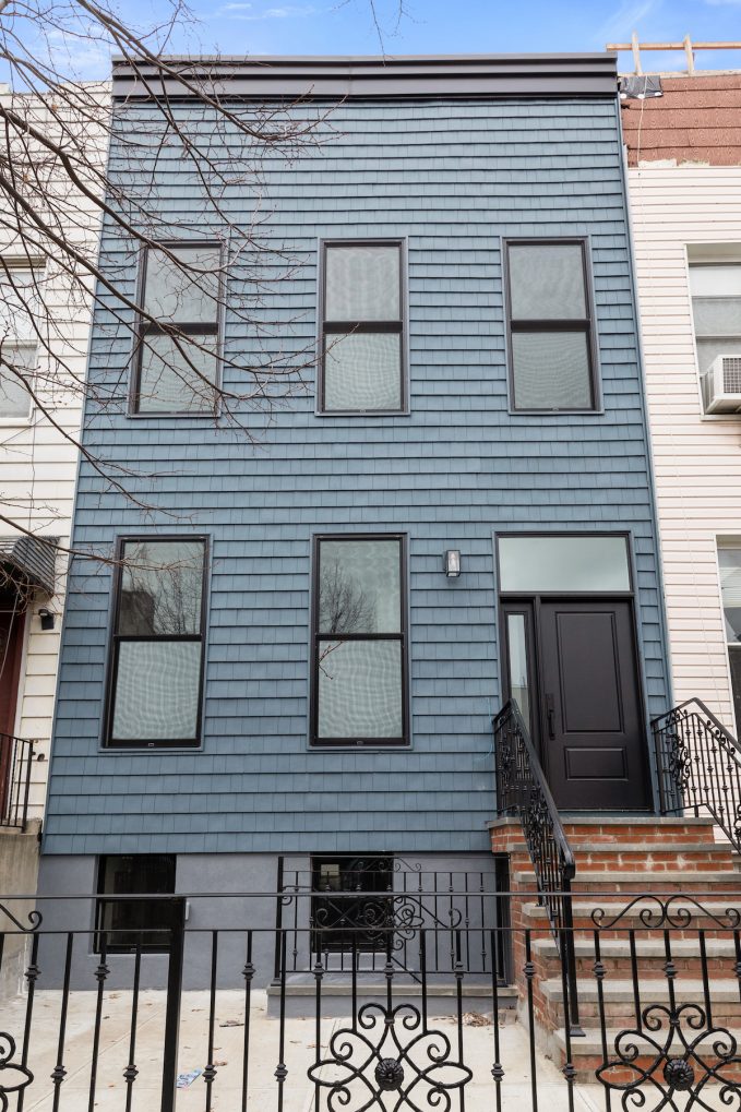 This little blue house in Bushwick is a tastefully designed two-unit ...