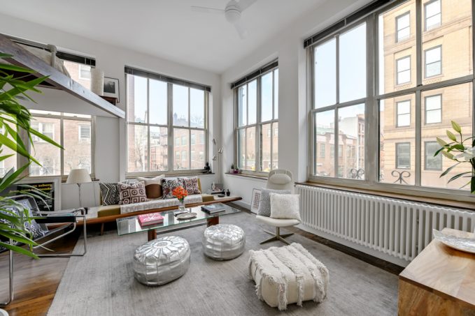 19 windows and a bohemian vibe make this $1.8M West Village loft a ...