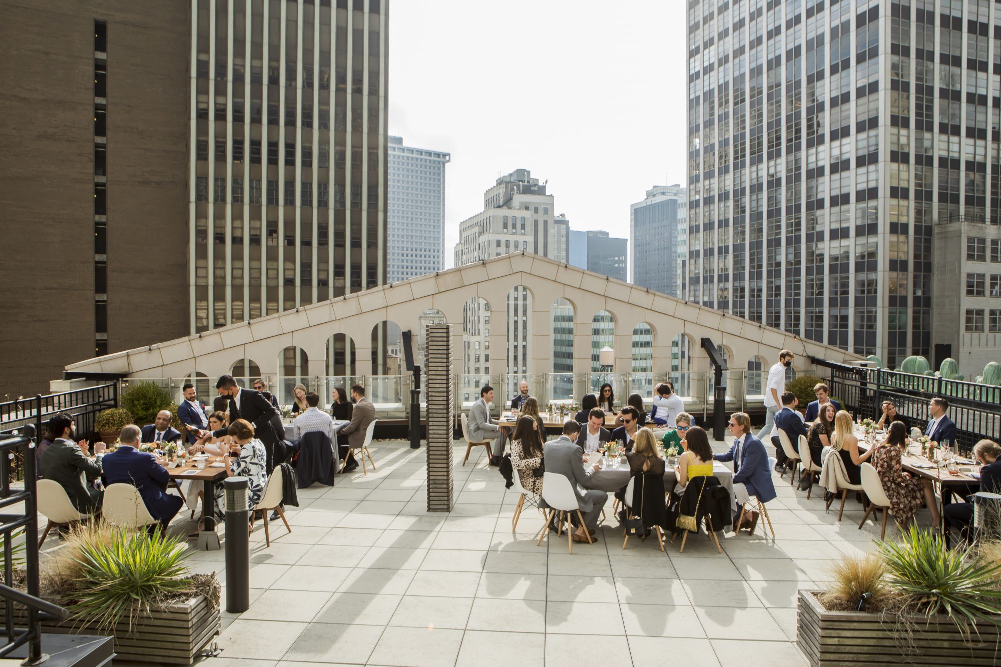 Dine al fresco at the historic Broad Exchange Building's massive ...