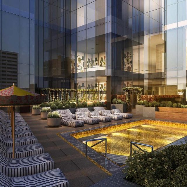 Nomad's glassy Virgin Hotel will have a rooftop pool and bar | 6sqft