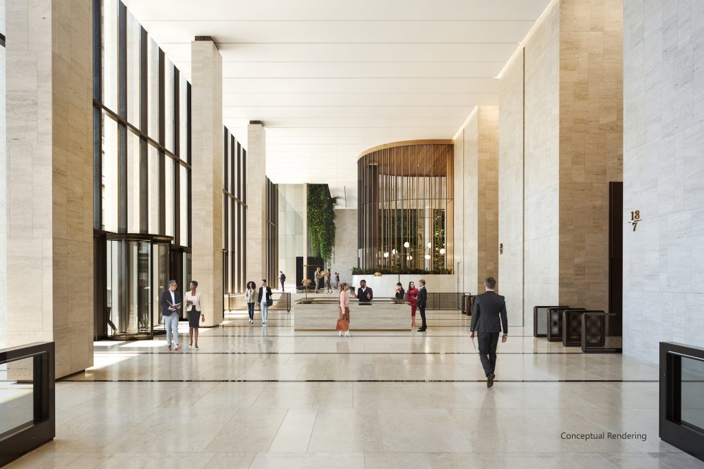 60 Wall Street revamp swaps out postmodern atrium for a skylight and ...