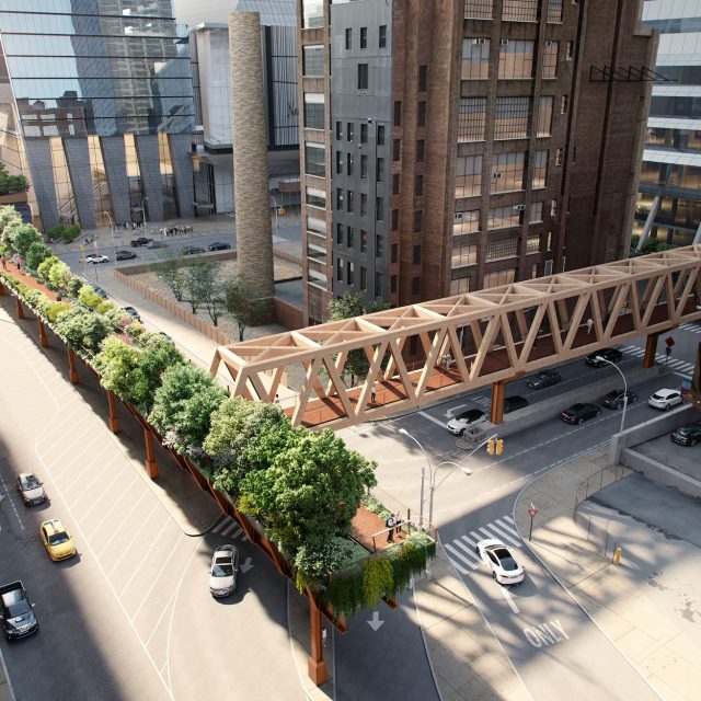 See the elevated pedestrian pathway that will connect the High Line to ...