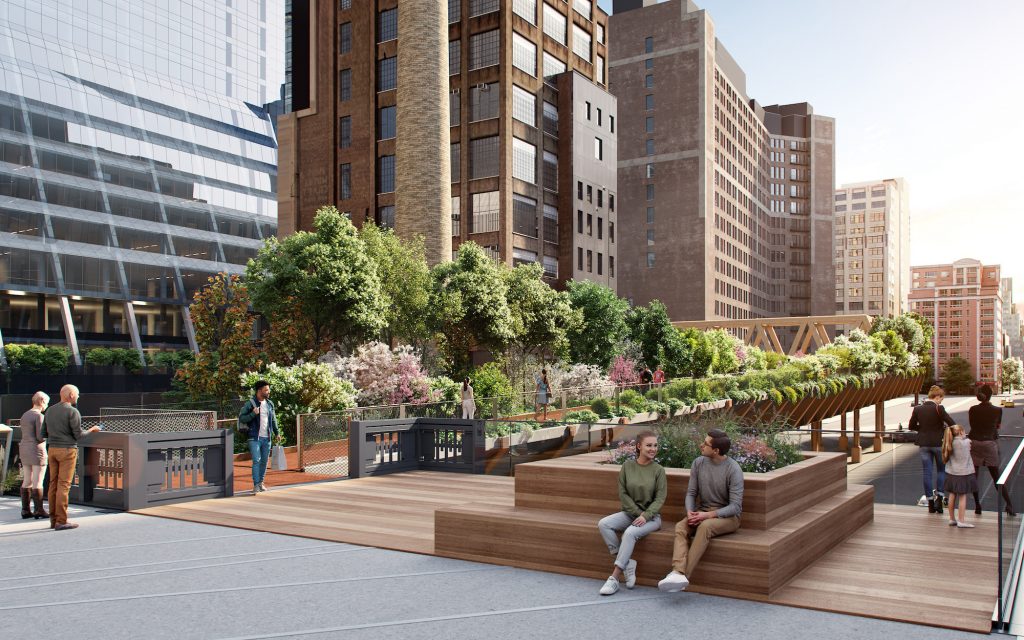 See the elevated pedestrian pathway that will connect the High Line to ...