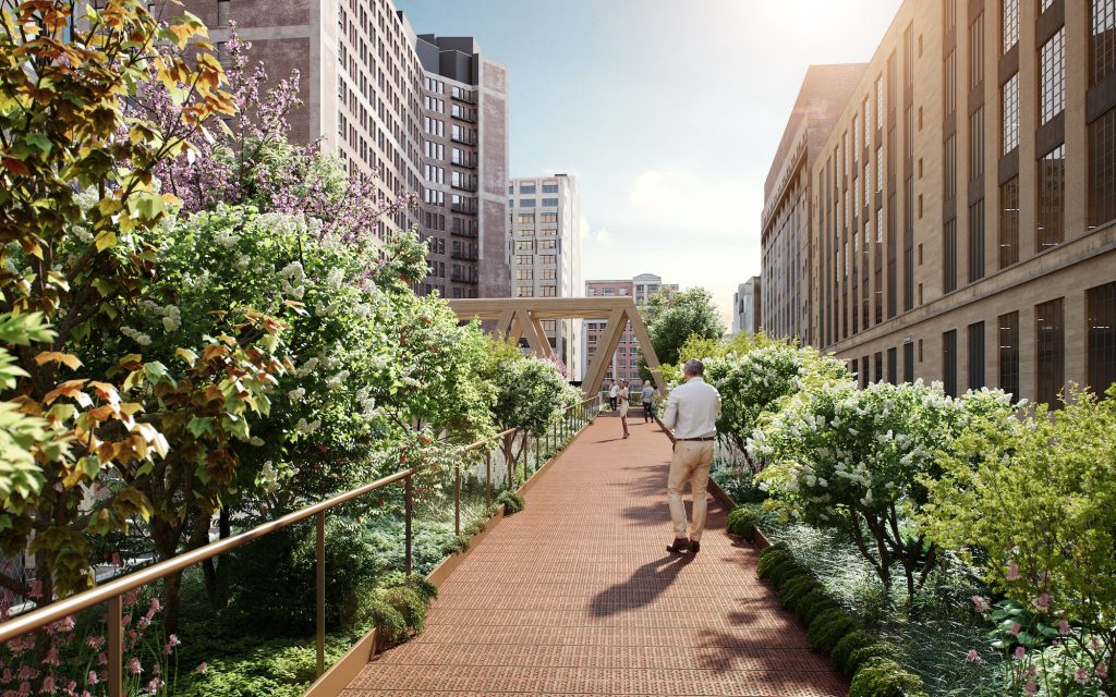 See the elevated pedestrian pathway that will connect the High Line to ...