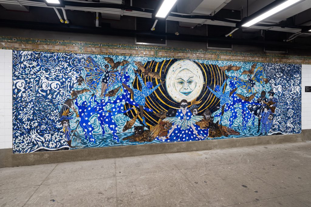MTA unveils colorful new subway mosaics at Bedford and 1st Avenue L ...