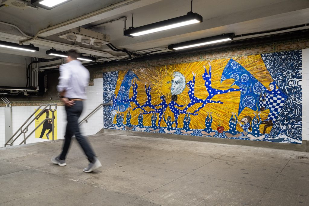 MTA unveils colorful new subway mosaics at Bedford and 1st Avenue L ...
