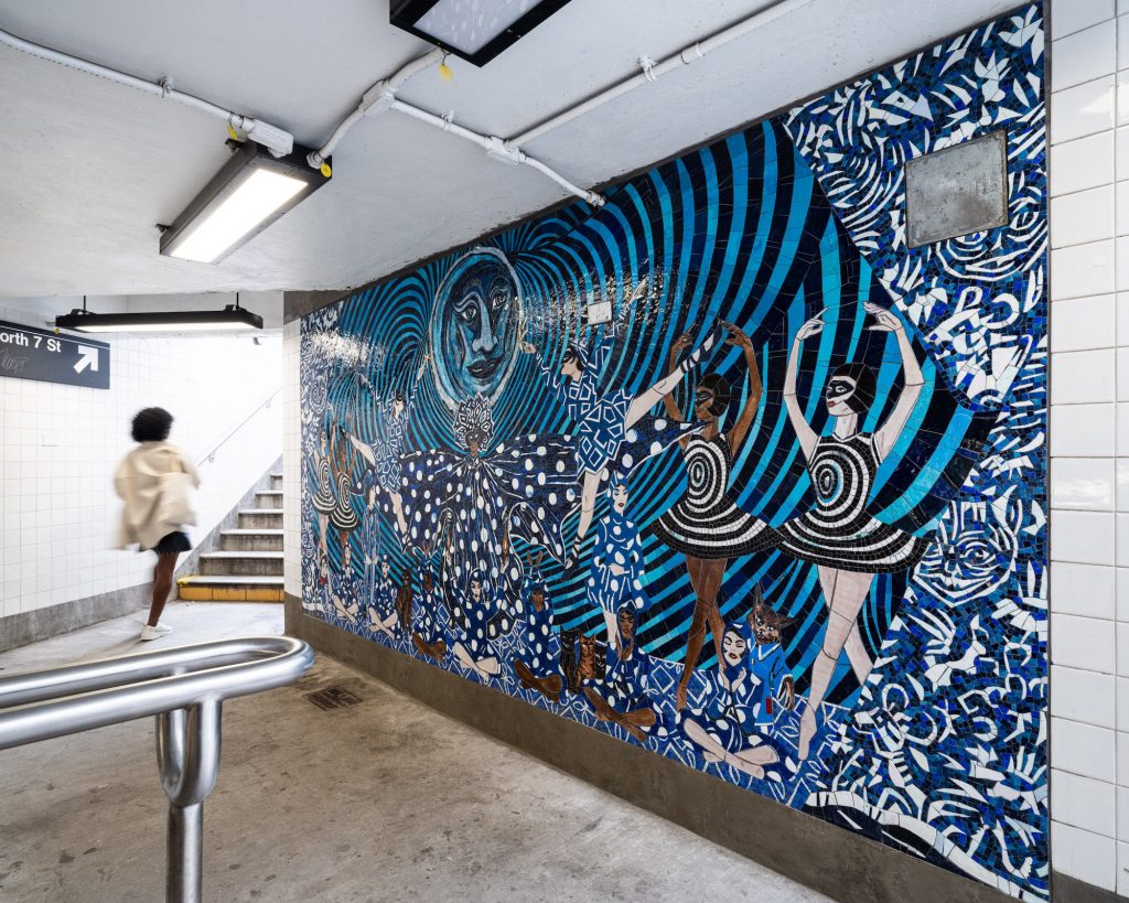 MTA unveils colorful new subway mosaics at Bedford and 1st Avenue L ...