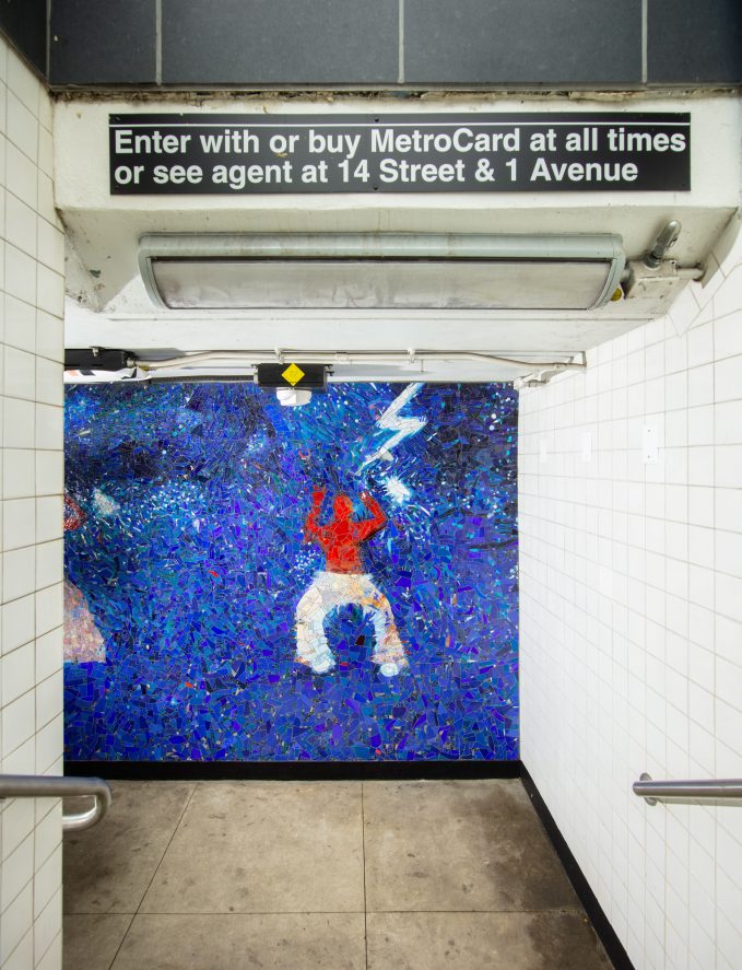 MTA unveils colorful new subway mosaics at Bedford and 1st Avenue L ...