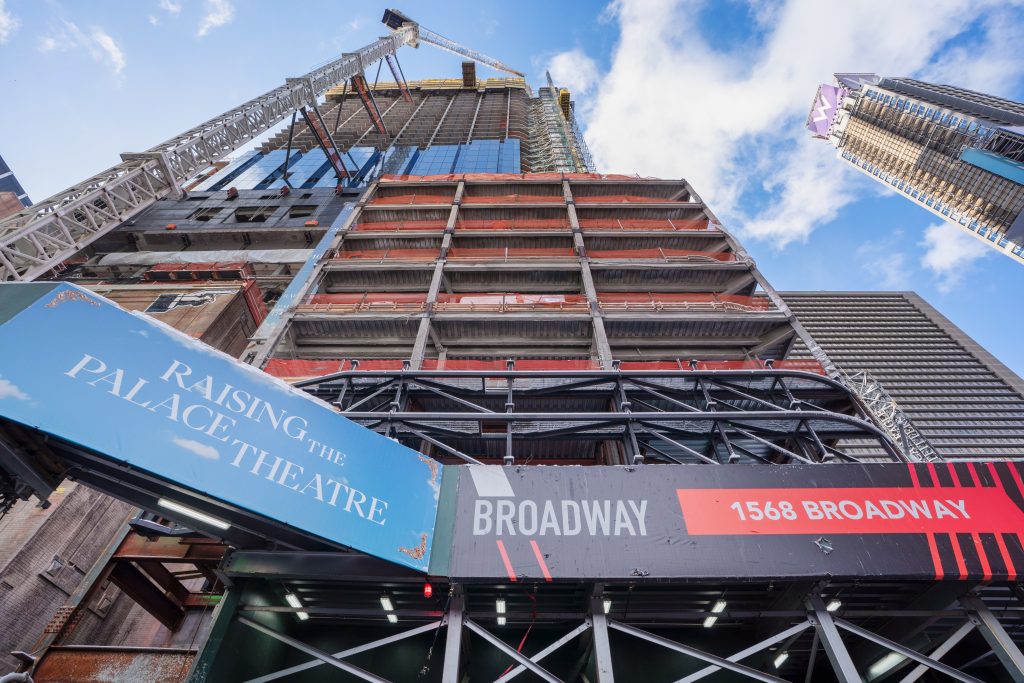 Historic Palace Theater begins 30-foot rise over Times Square for $2.5B ...