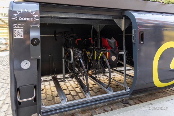 NYC to roll out secure bike parking pods at five high-traffic cycling ...