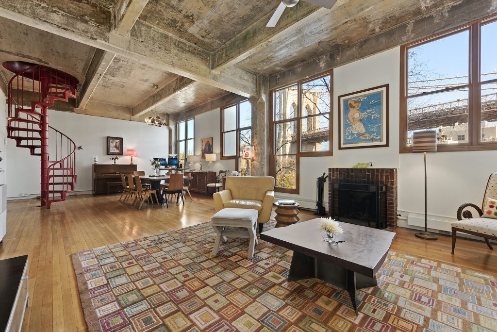 Brooklyn Heights carriage house loft has a private roof deck and ...