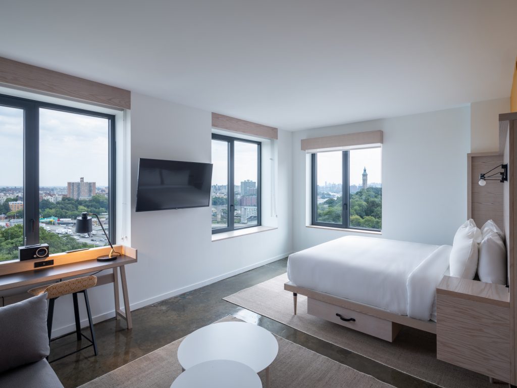 Lego-like Radio Hotel and Tower opens in Washington Heights | 6sqft