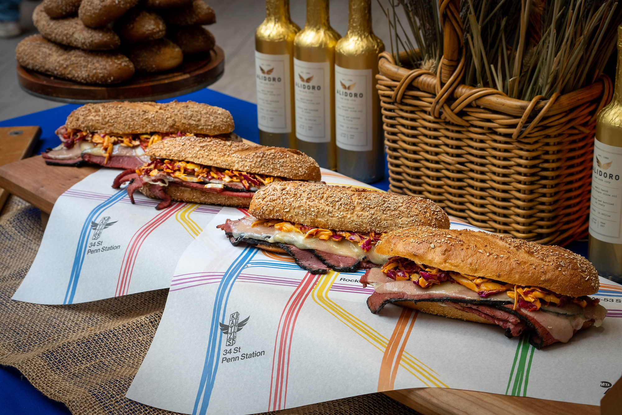 MTA partners with Katz's Deli and Alidoro on new subway-themed sandwich ...
