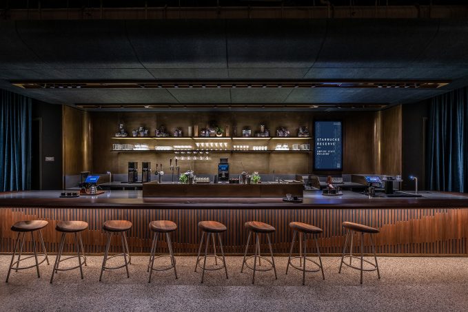 Starbucks opens three-level Reserve location inside the Empire State ...