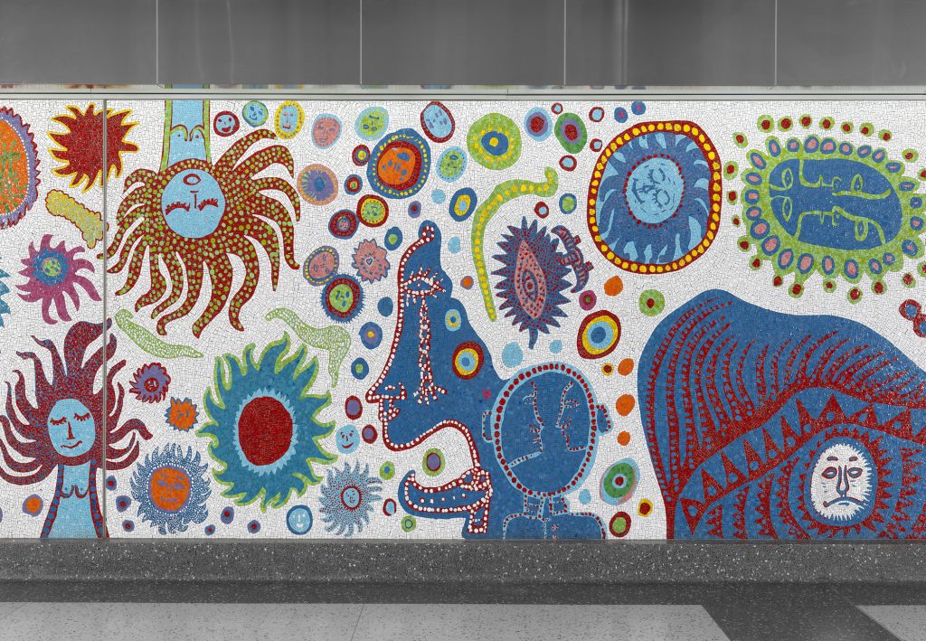 MTA unveils stunning mosaics by Yayoi Kusama and Kiki Smith inside the ...