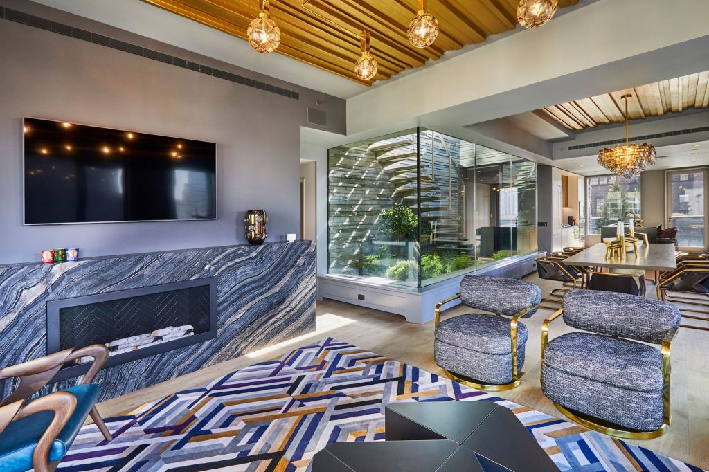 A planted glass atrium leads to huge private roof deck at this $6.25M Tribeca penthouse | 6sqft