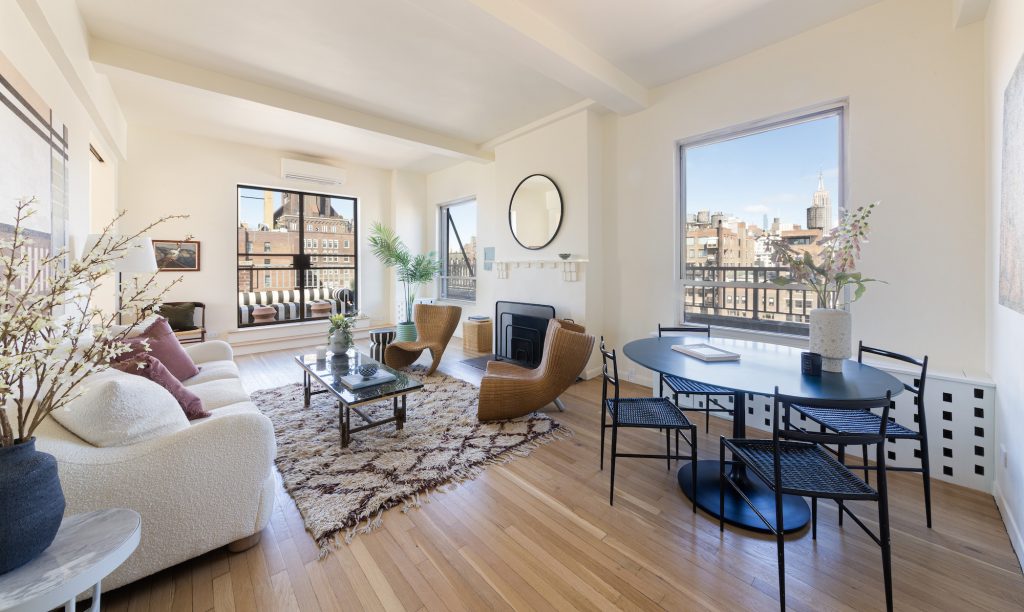 Surrounded by terraces and open city views, this $3M Village co-op ...