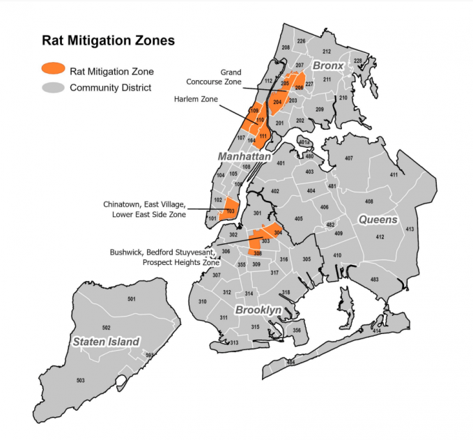 City designates these NYC neighborhoods as 'rat mitigation zones' | 6sqft